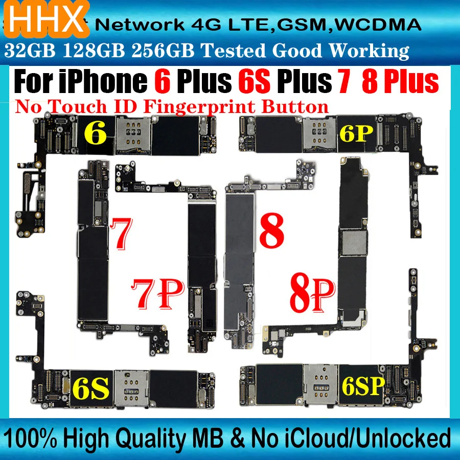 Placa base para iPhone 7 Plus, 8 PLUS, 6 Plus, 6S Plus, iCloud ...