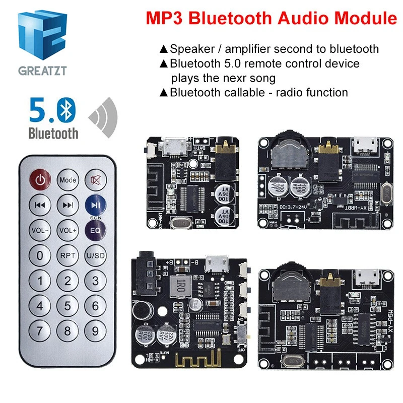 Bluetooth Audio Receiver Board Bluetooth 5.0 Mp3 Lossless Decoder Board ...