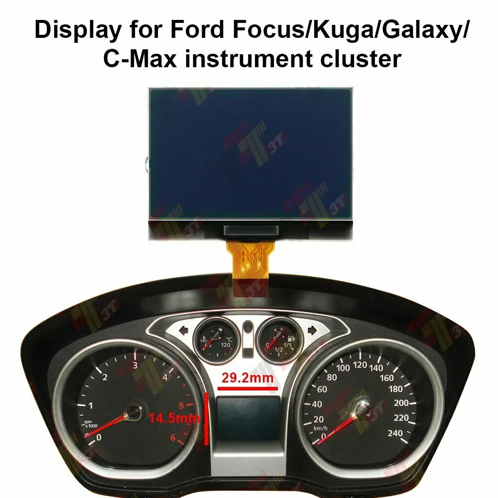 LCD Cluster Display For Ford C-MAX Galaxy Focus Kuga Instrument Cluster