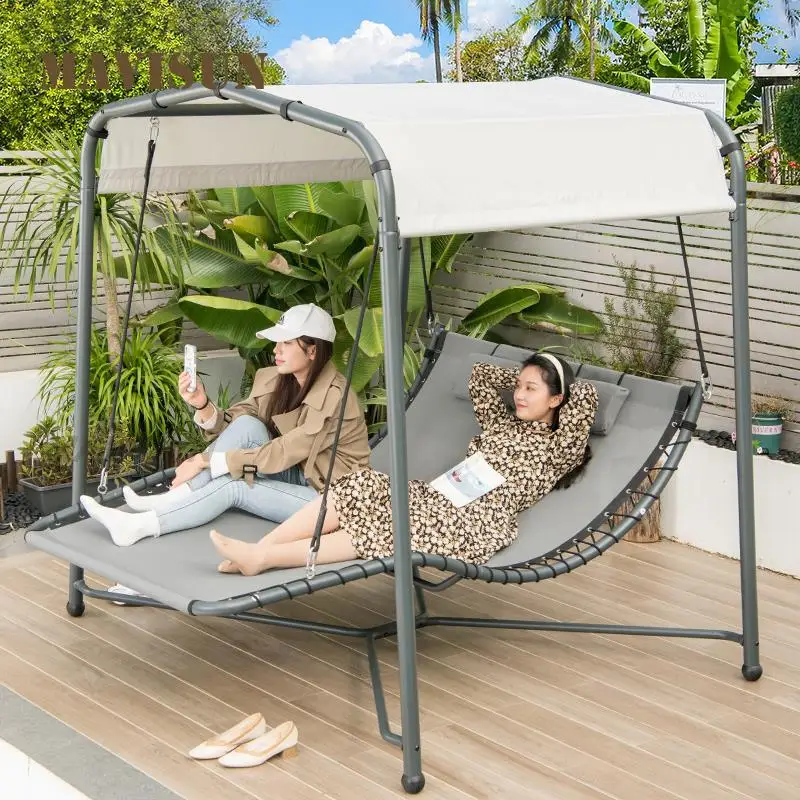 Swing-Chair-For-Outdoor-Hanging-Hammock-Courtyard-Garden-Aluminum-Alloy ...