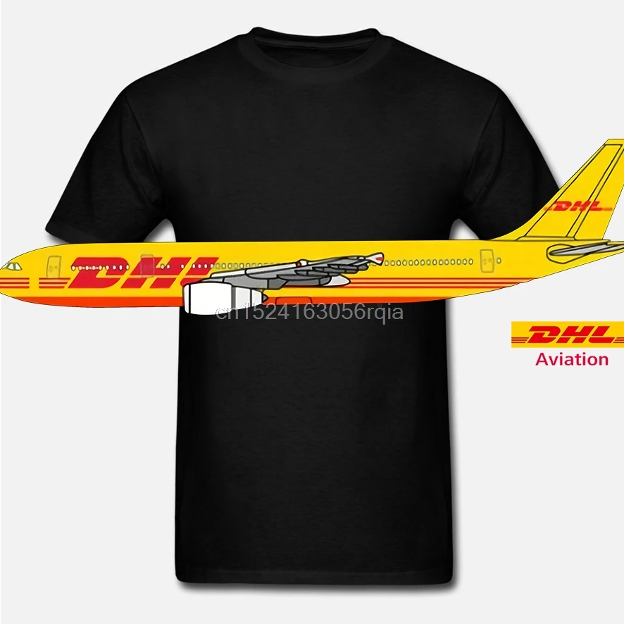 DHL Aviation worldwide Logo Black or White T Shirt Mens T Shirt S 2XL|T ...