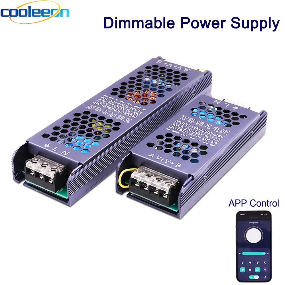 Dimmable Led Power Supply Dc 24v 120w 240w Transformer Dimmer Driver ...