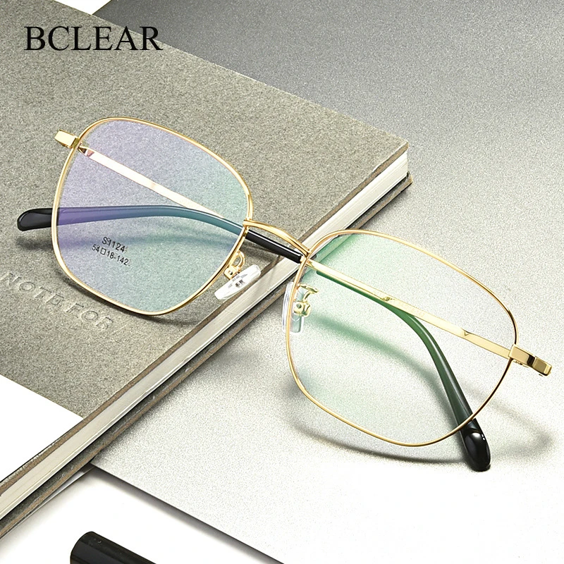 Titanium Alloy Optical Glasses Frame Men Ultralight Square Myopia ...