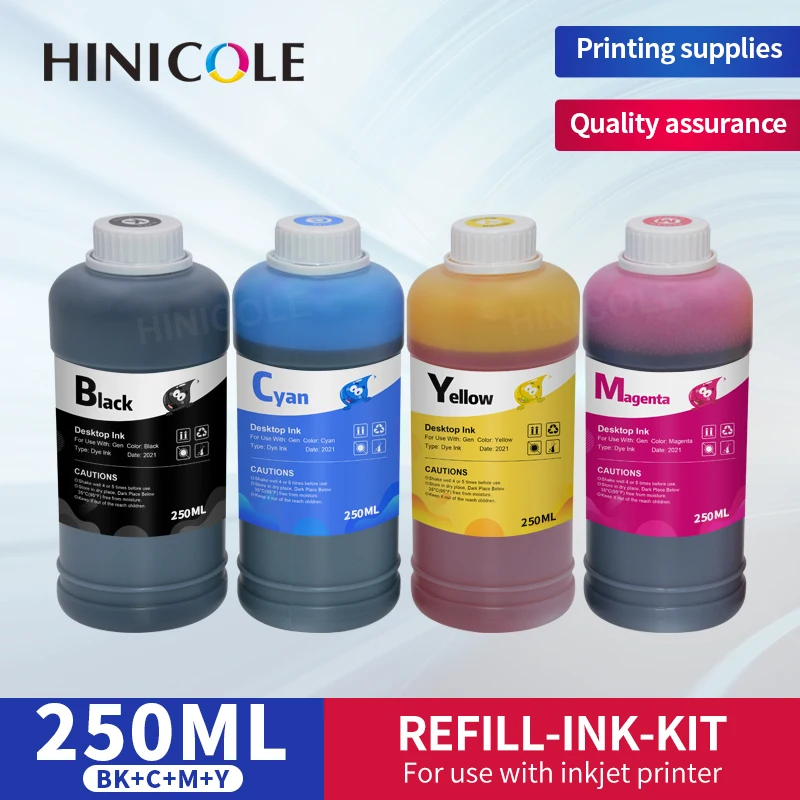 HINICOLE-250ml-Bottle-Ink-Universal-Refill-Dye-Ink-For-HP-178-364-655 ...