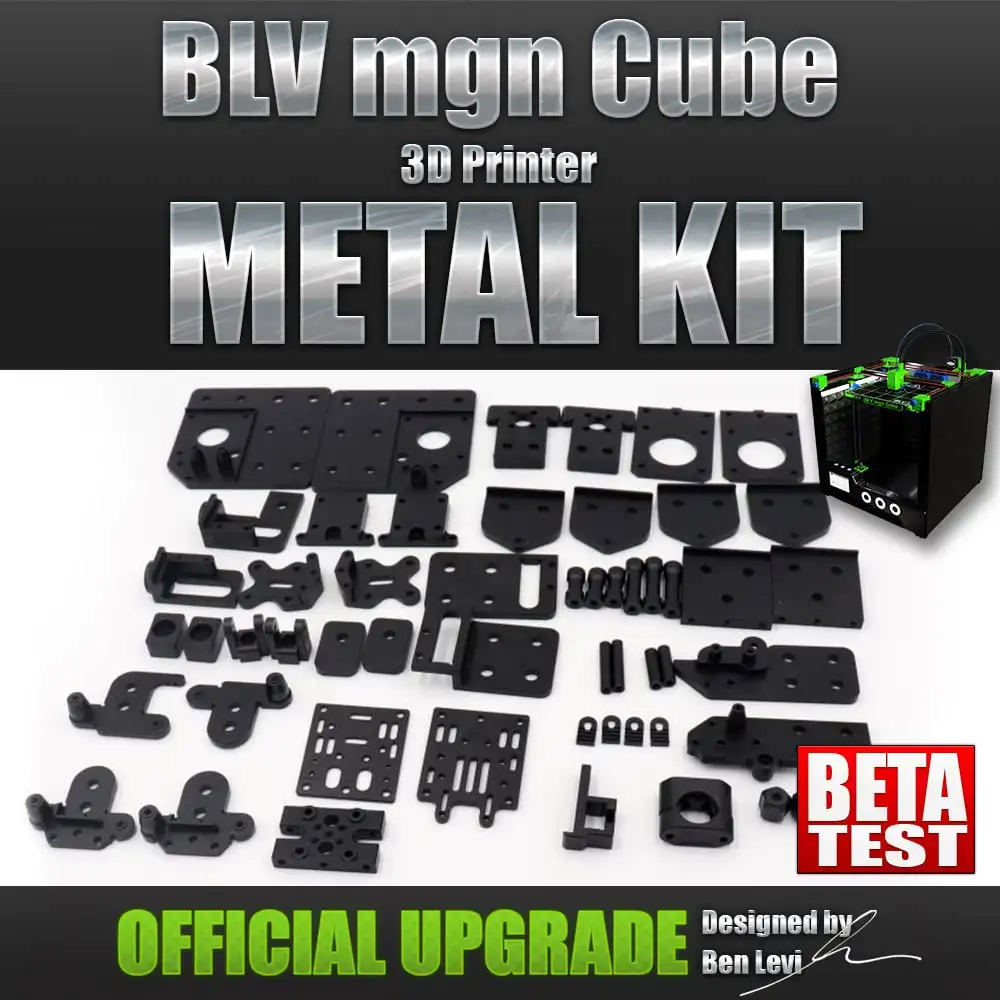 Blurolls BLV MGN Cube 3d Printer All meatal Upgrade Kit Designed By Ben Levi BLV CNC Aluminum ...