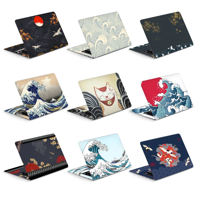 Universal Sea Wave Laptop Cover Sticker Skins Notebook Stickers 2pcs ...