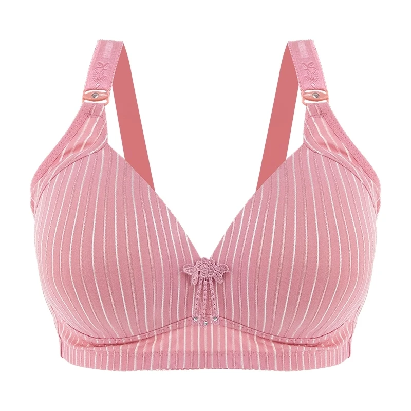 High Quality D Cup Plus Size Bra For women Push Up Bra Stripe pattern ...