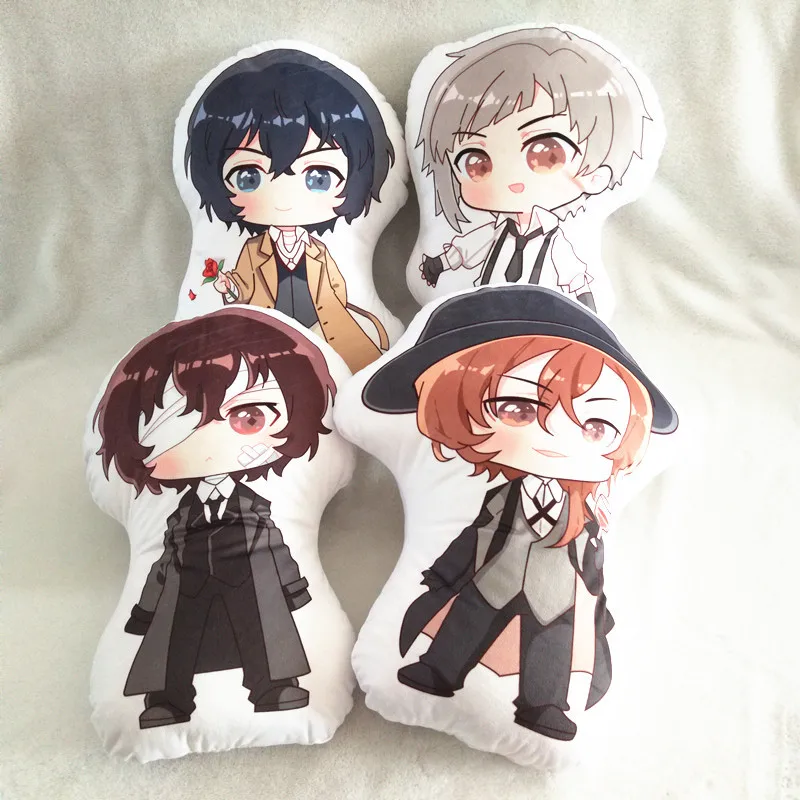 Generic 10cm Bungo Stray Dogs Plush Dolls Nakahara Chuuya Osamu Dazai ...