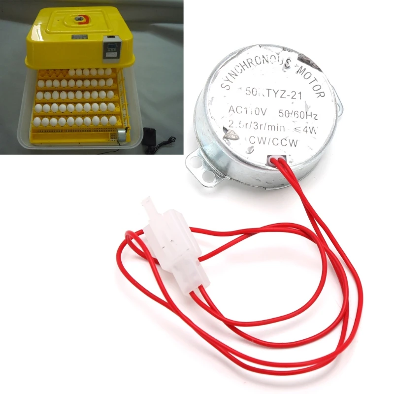 110V AC Electric Egg Turner Motor Rotator Motor Farm Incubator Hatcher ...