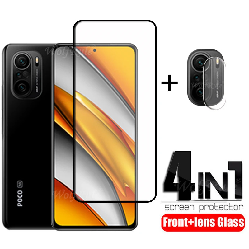 4 in 1 For Xiaomi Poco F3 Glass For Poco F3 Tempered Glass Flim ...
