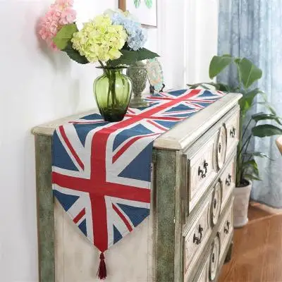 British Uk Flag Table Runner Us Flag Table Flag Dinging Table Shoe ...