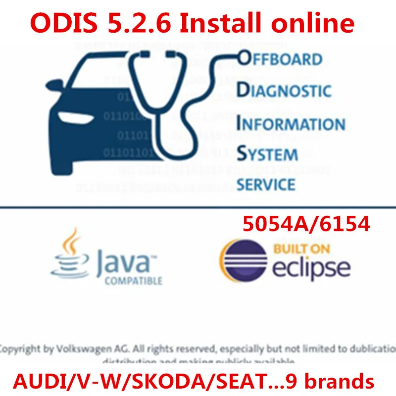 Software ODIS 5.2.6 para audi, v w, skoda, seat, 9 marcas, descarga e instalación en línea y ...