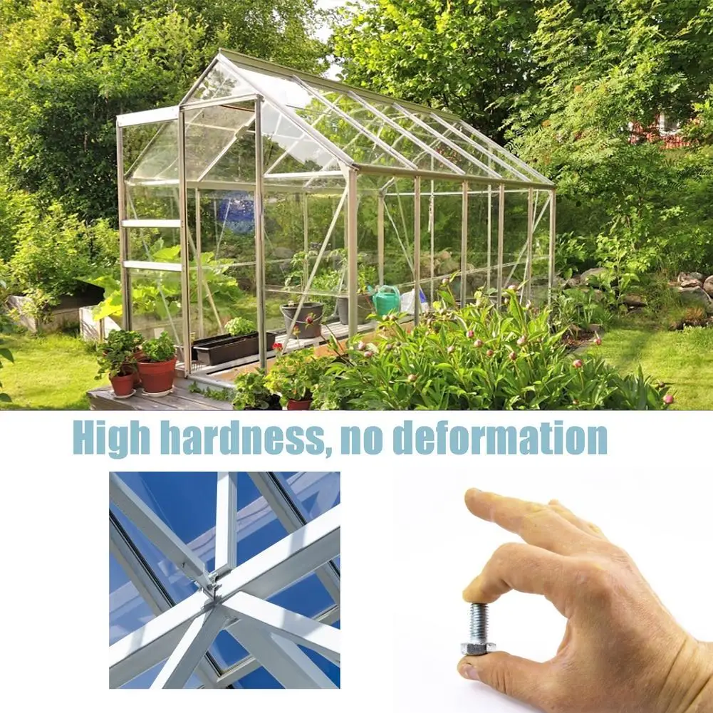 Outils de jardinage,Écrous et boulons de serre universels en Aluminium ...