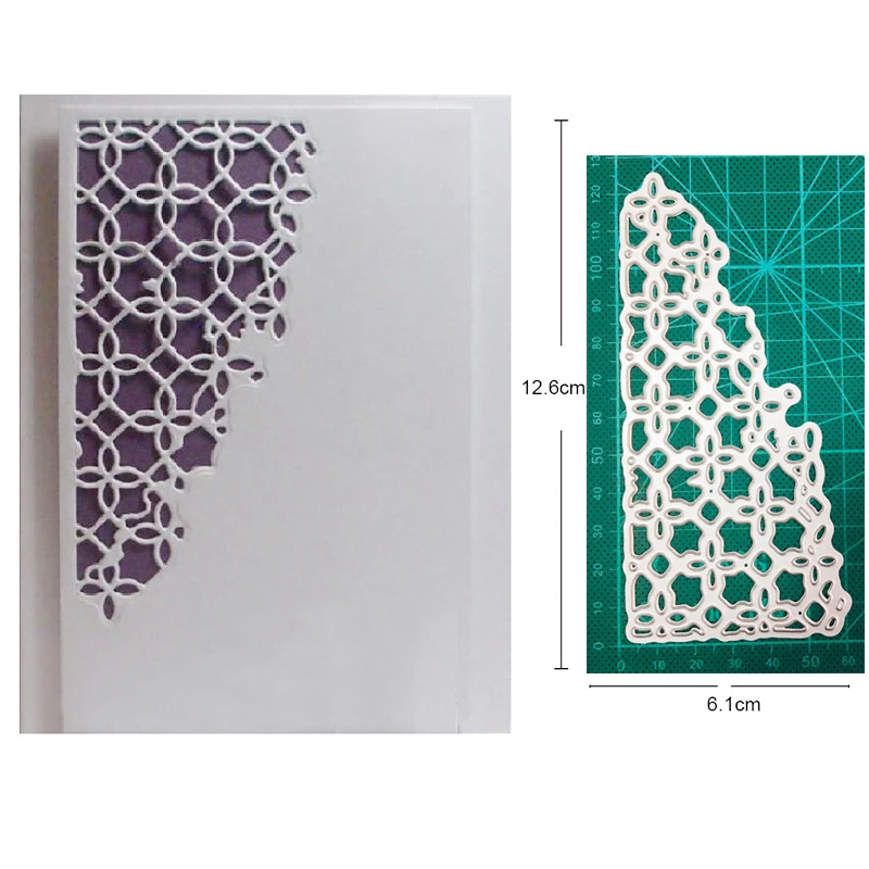 Craft dies metal cutting dies cut die Lace Corner Frame decoration ...