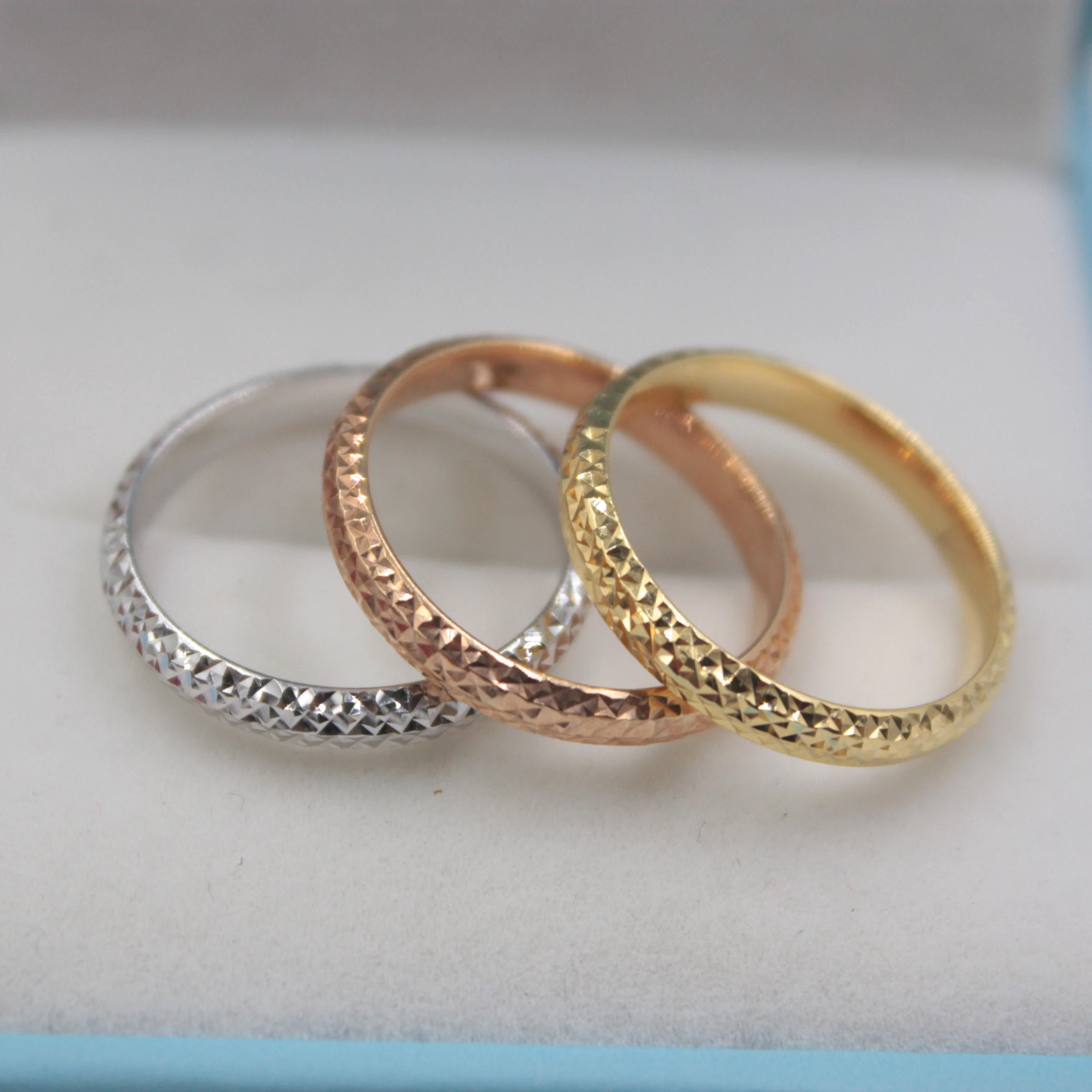 Real Rose Gold 18k Gold Jewelry | Real Gold Ring Women Real Gold - 18k ...