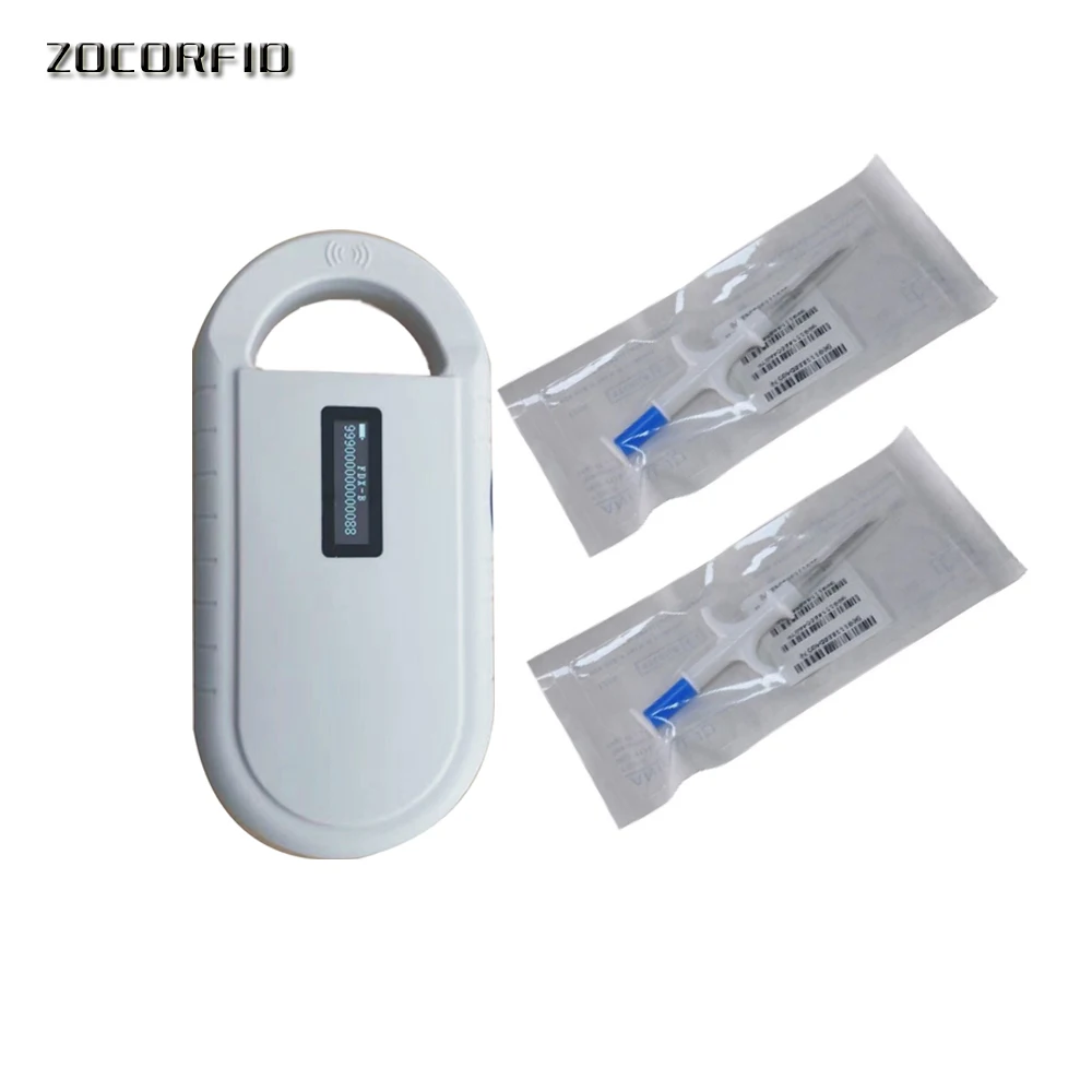 10tags-1-reader-ISO11785-FDX-B-2-12X12mm-cat-dog-microchip-animal ...