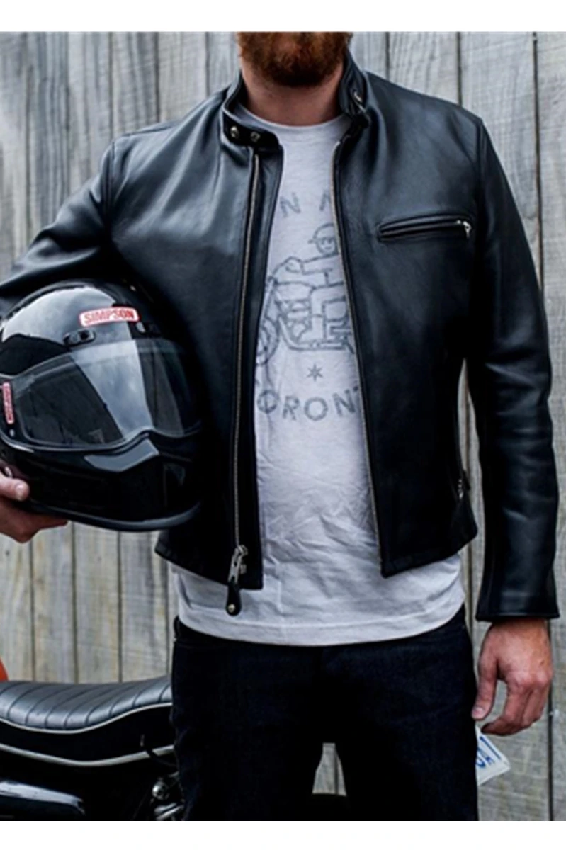 Schott 641 Horsehide Cafe Racer Jacket | Reviewmotors.co
