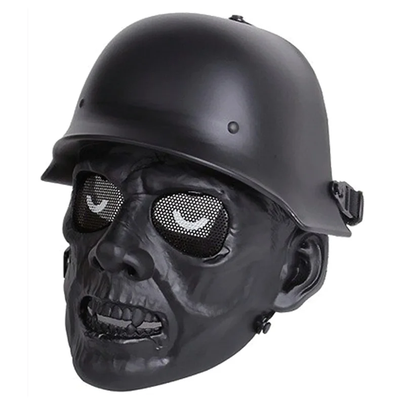 Halloween Zombie Soldier Skull Tactical Military Army Scary Full Face ...