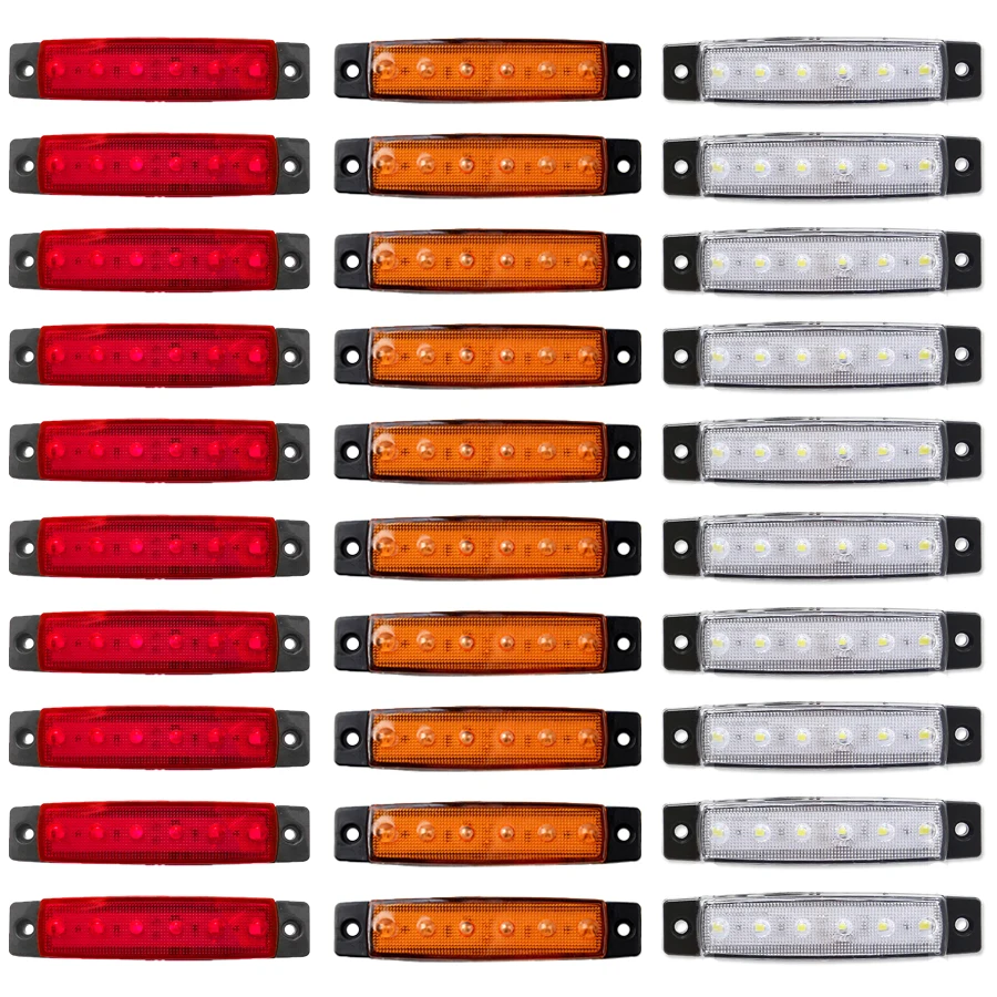 10PCS 12V 24V LED Truck lights led marker light Car Truck Lorry Side ...