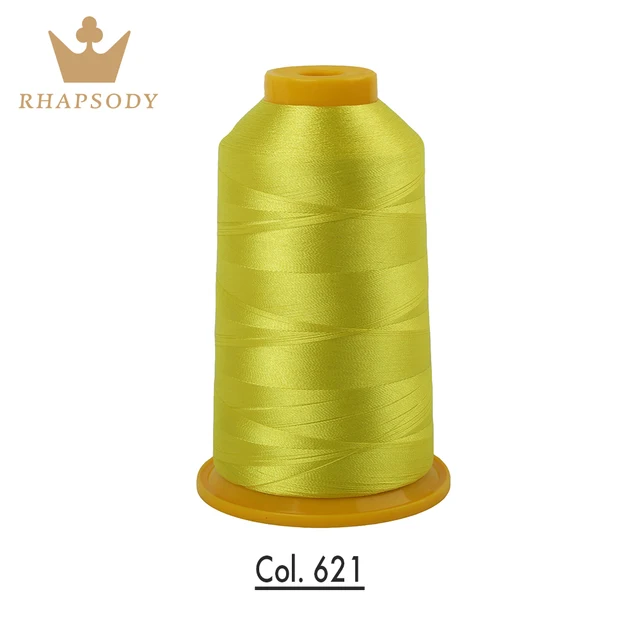 Rhapsody 40WT 4000M Neon Fluorescent Polyester Embroidery Thread For ...
