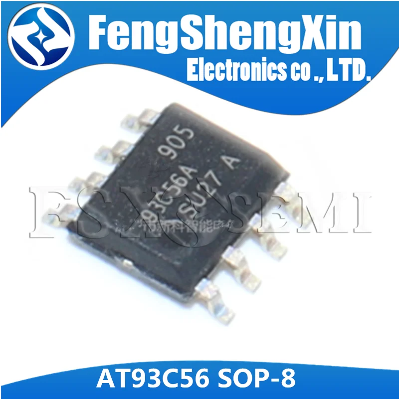 10 個 AT93C56 93C56 256x8 SOP-8 128x16 2K EEPROM