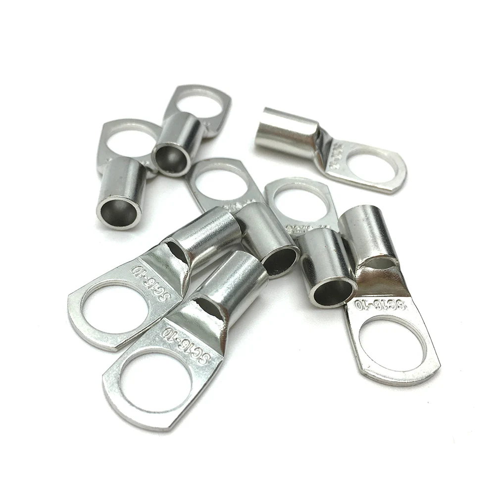 10PCS-70-95mm-Copper-Cable-lugs-Terminals-Battery-Wire-Welding-Cable ...