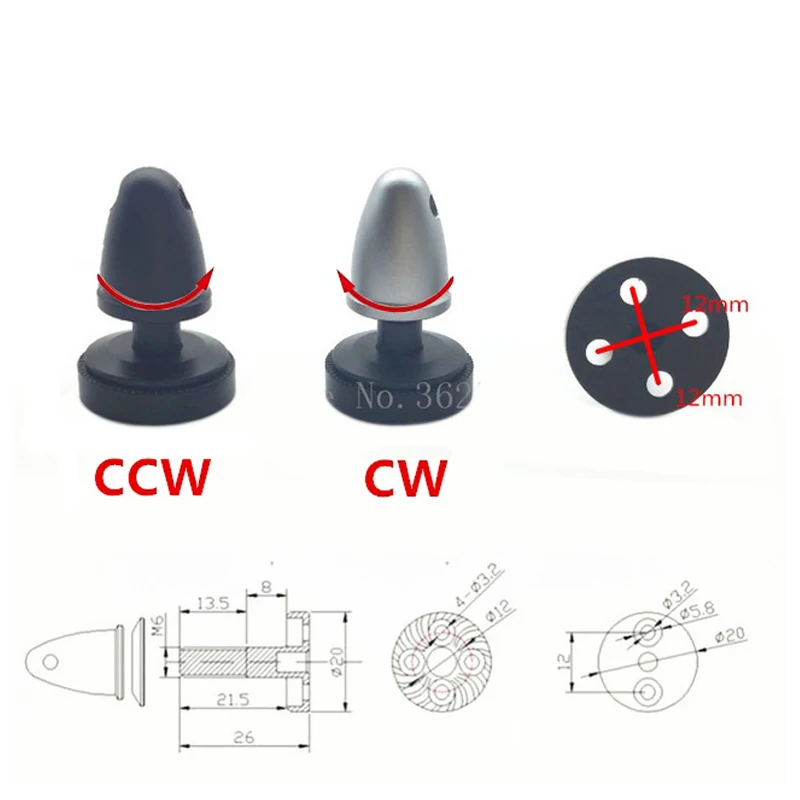 Propeller Prop Nut Cap Adapter Clip CW CCW for 3508 4108 4114 Brushless ...