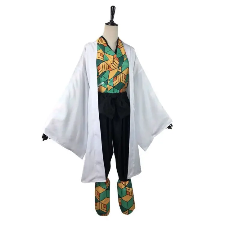 Anime Demon Slayer Sabito Kimono Cosplay Costume - AllCosplay.com