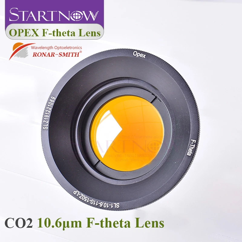 Opex 파장 CO2 F 세타 렌즈, ZnSe 스레드, M85mm 레이저 필드 초점 렌즈, 140X140, 175X175, 10.6um CO2 레이저 마킹 기계용|렌즈 ...