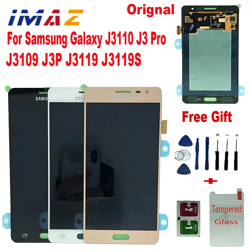 Imaz Orignal Super Amoled Lcd For Samsung Galaxy J3110 J3p J3 Pro J3119 ...