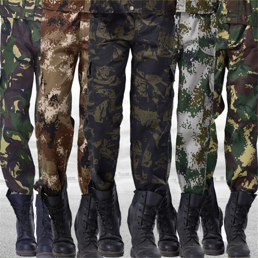 Mens Army Tactical Special Forces Trousers Camouflage Combat Soldier ...