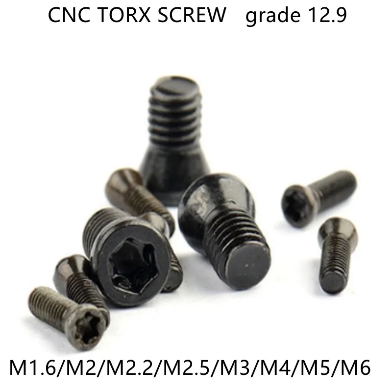 20 50pcs M1.6 m1.8 m2 m2.2 m2.5 m3 m3.5 m4 M5 M6 CNC Insert Torx Screw for Replaces Carbide ...