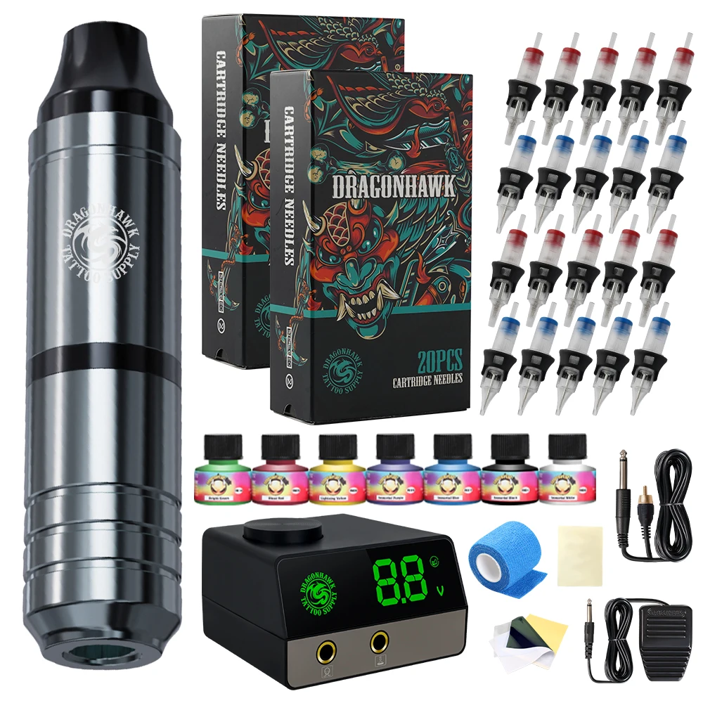 Coreless Motor Adjust Stroke Rotary Pmu Tattoo Pen Machine with LCD ...