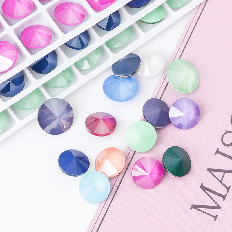 8mm-Round-Shape-Rivoli-Rhinestones-Pointback-Loose-Crystal-Strass-Glue ...