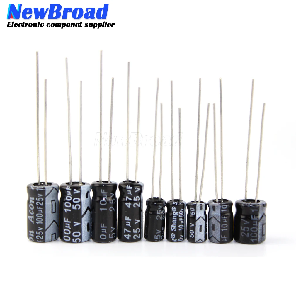 10PCS Original aluminum electrolytic capacitor 4.7UF 50V 100V 160V 400V ...