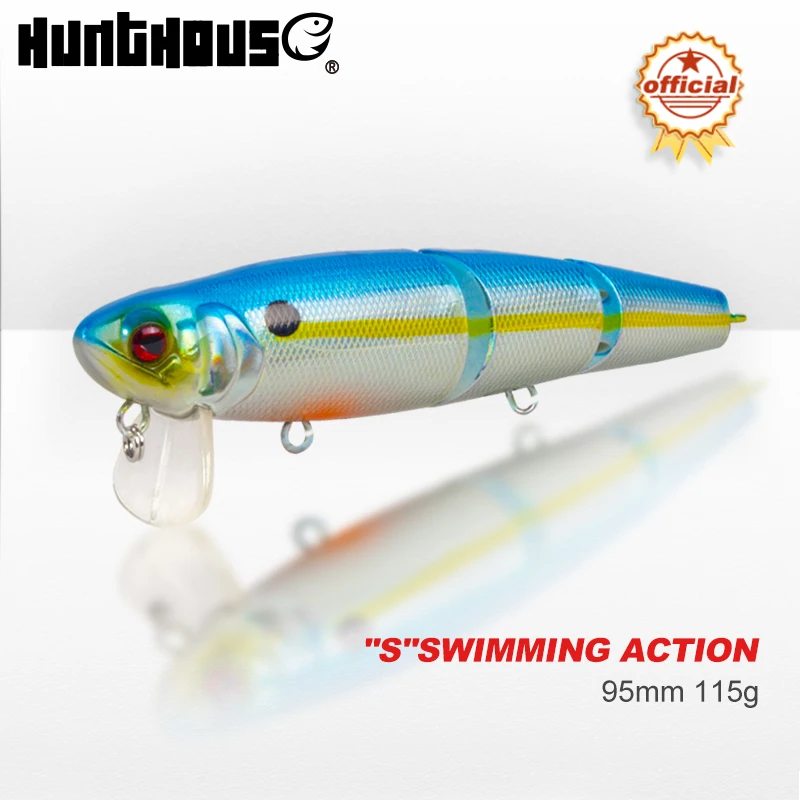 Hunthouse Mikey Jr Wakebait Swimbait Fishing Lures Minnow Jointed Bait ...