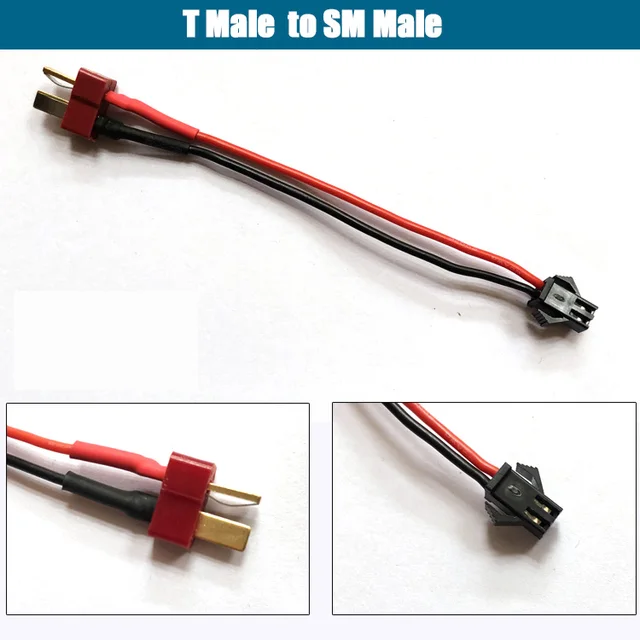 XT60 EC5 EC3 T Deans 4.0mm 3.5MM JST SM Tamiya Plug Female to Male Adapter Connectors 10 12 14 ...