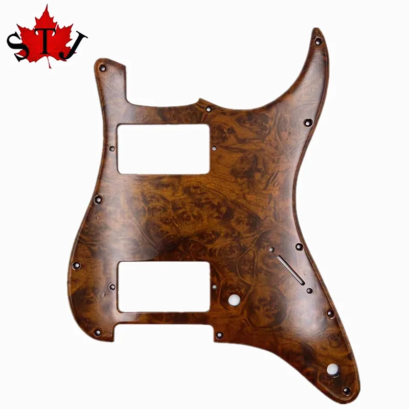 Beautiful bird's eye maple wood STRAT GUITAR Pickguard HH|Guitar Parts ...