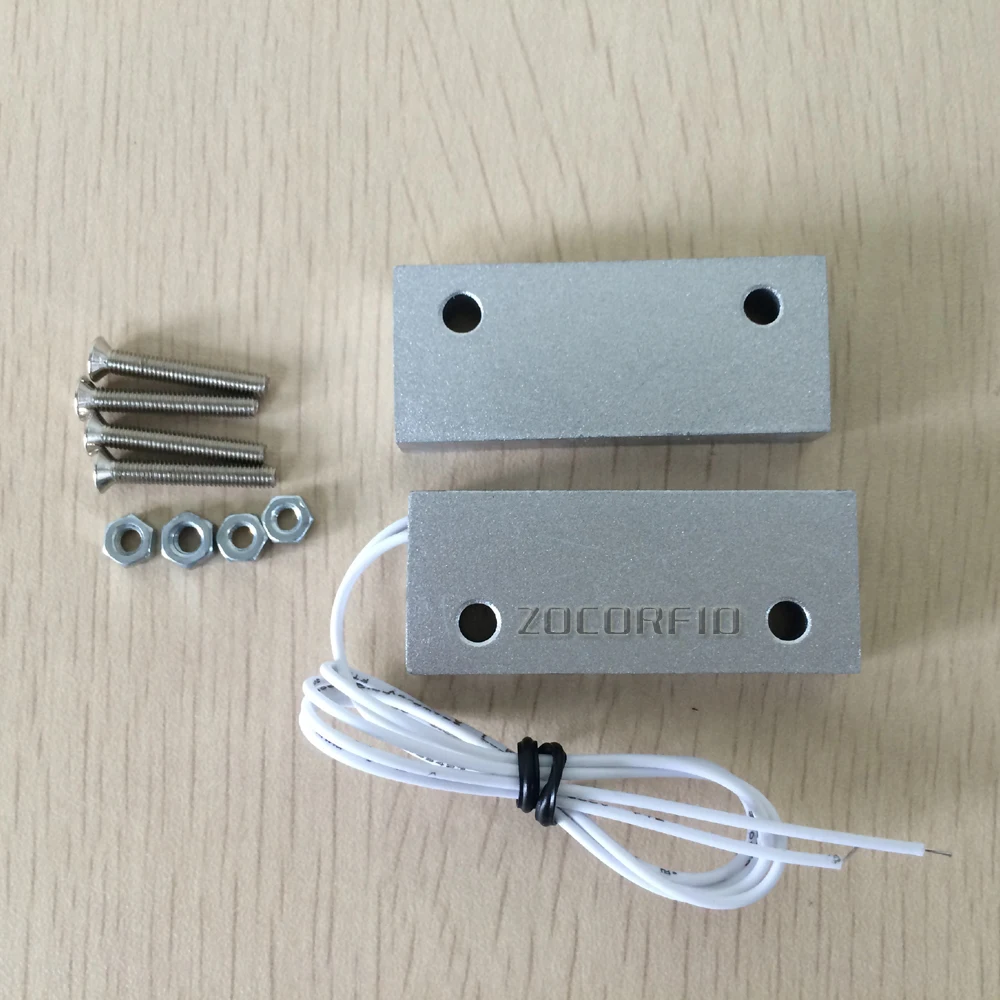 Aluminum-alloy-Wired-Door-Window-Sensor-Magnetic-Switch-Home-Alarm ...