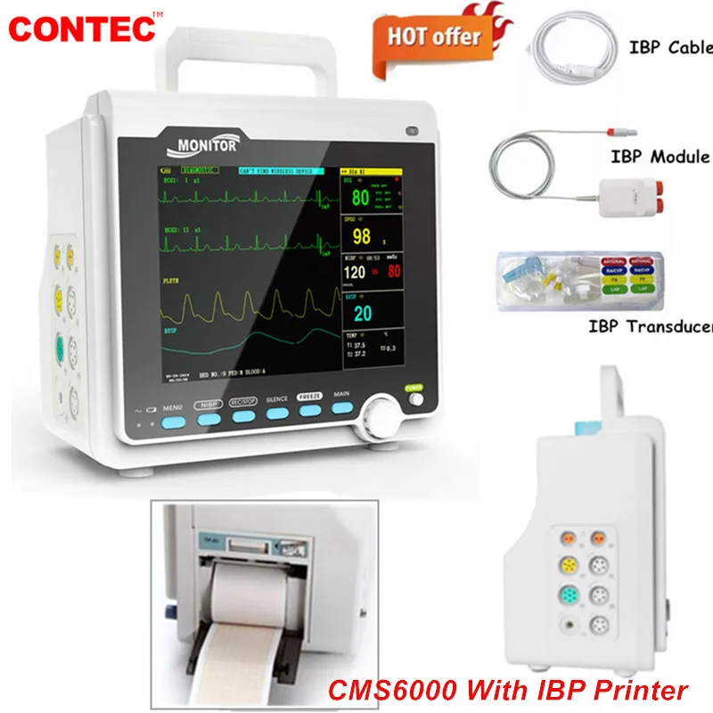 Contec Icu Ccu Patient Monitor Portable 7 Parameters Vital Signs ...
