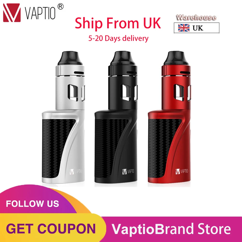 vaper Vaptio P1 Mini S 50W Kit with 1300mah vape battery built in 2.0ML ...