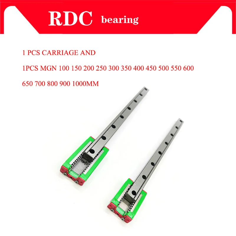 9mm Linear Guide MGN9 L= 100 200 300 350 400 450 500 550 600 700 800 mm ...