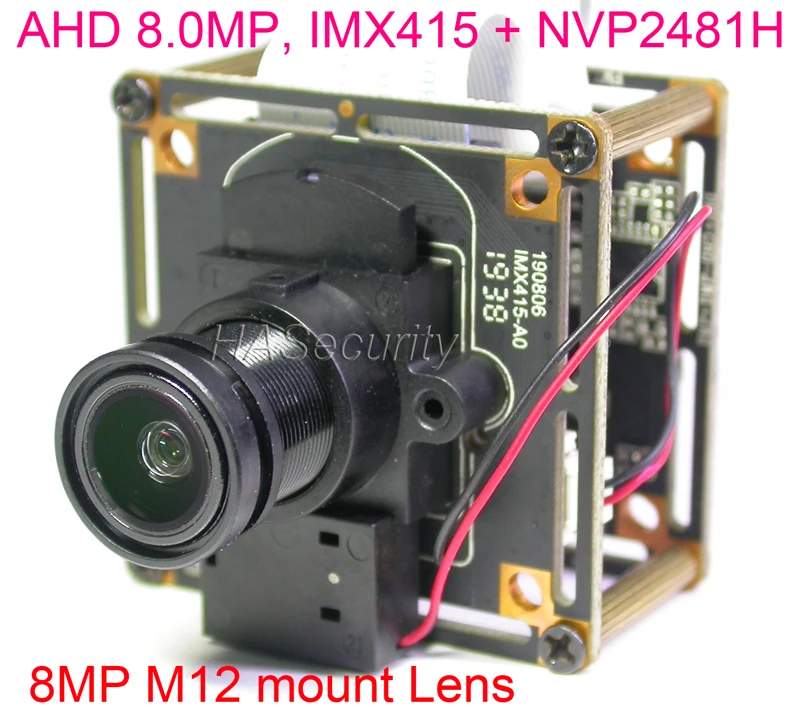 CMOS 이미지 센서, NVP2481 CCTV 카메라 모듈 PCB 보드, OSD 케이블, M12 렌즈, 8MP AHD 8.0MP ...