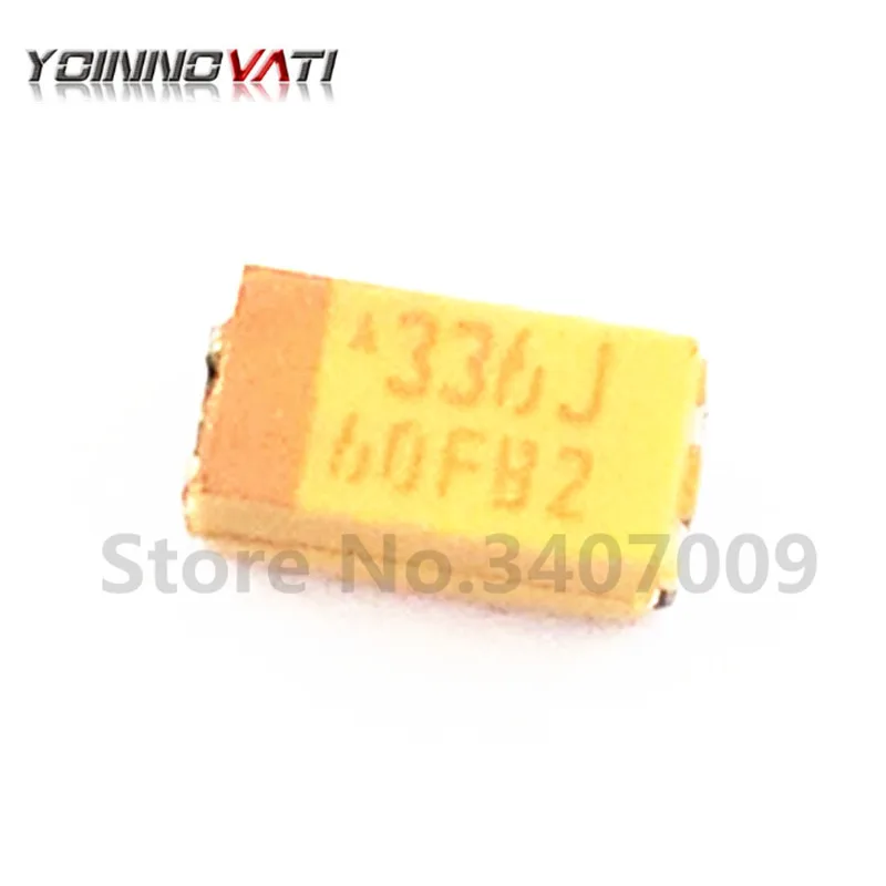 Condensador de tantalio r173 06 20 piezas A 3216 33uF 16V SMD|Conectores| - AliExpress