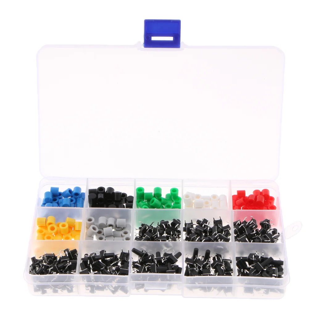 420PCS TACTILE PUSH BUTTON SWITCH MOMENTARY MICRO SWITCH BUTTON + TACT ...