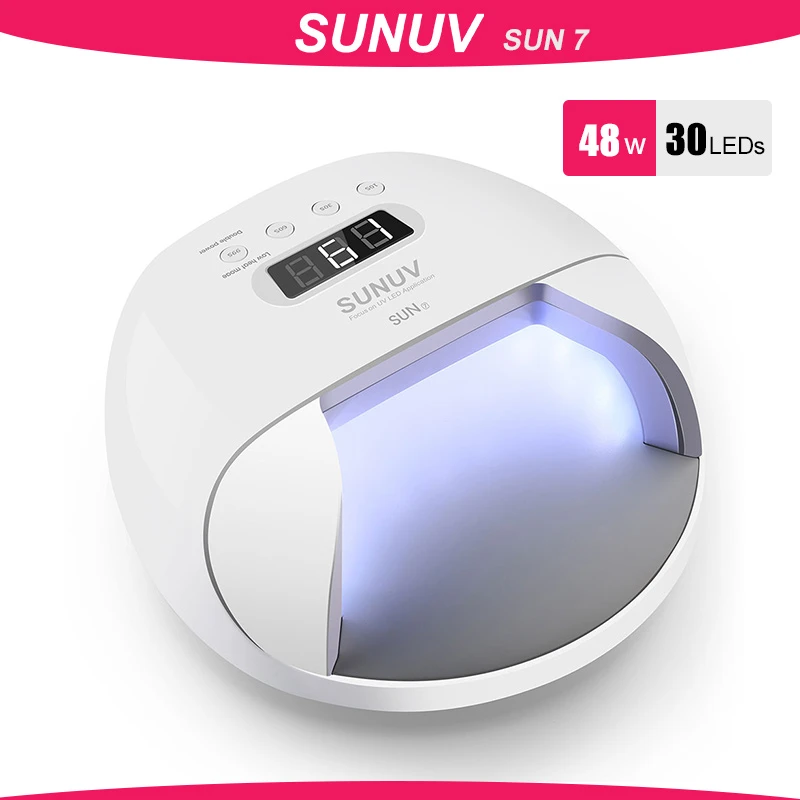 Nail Lamp Sunuv Sun7 Uv Led Nail Lamp Dryer Big Power Fast Curing Nail ...
