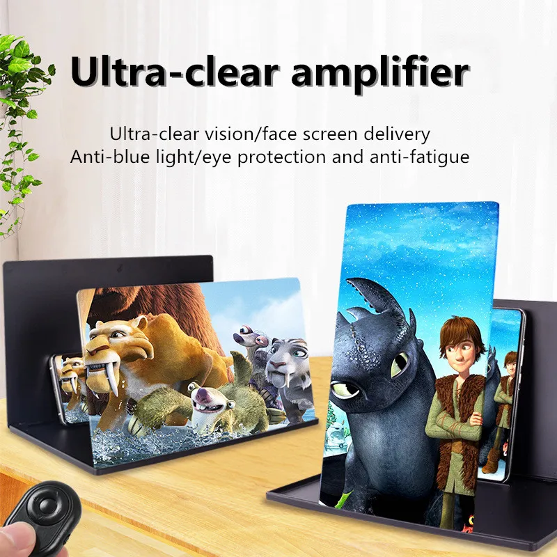 New-8-inch-mobile-phone-screen-magnifying-glass-3D-video-magnifier ...