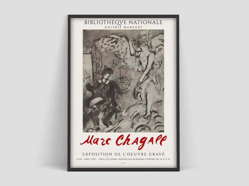 Prints Art & Collectibles Marc Chagall original art poster reprint etna ...