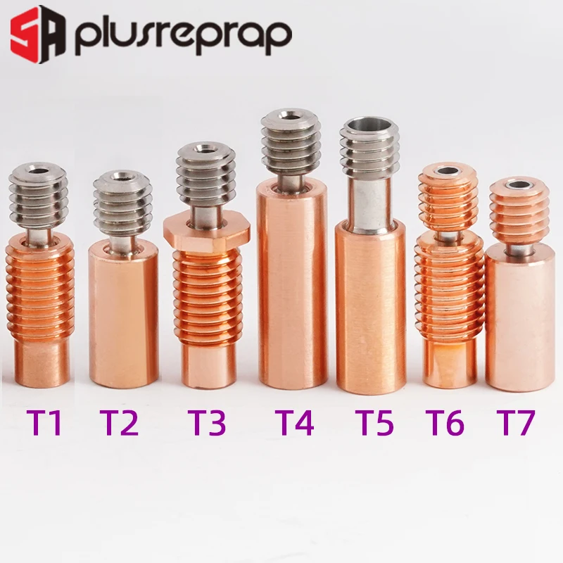 All metal Bi-Metal Heatbreak For 1.75mm Filament e3dV6 Hotend Heater ...