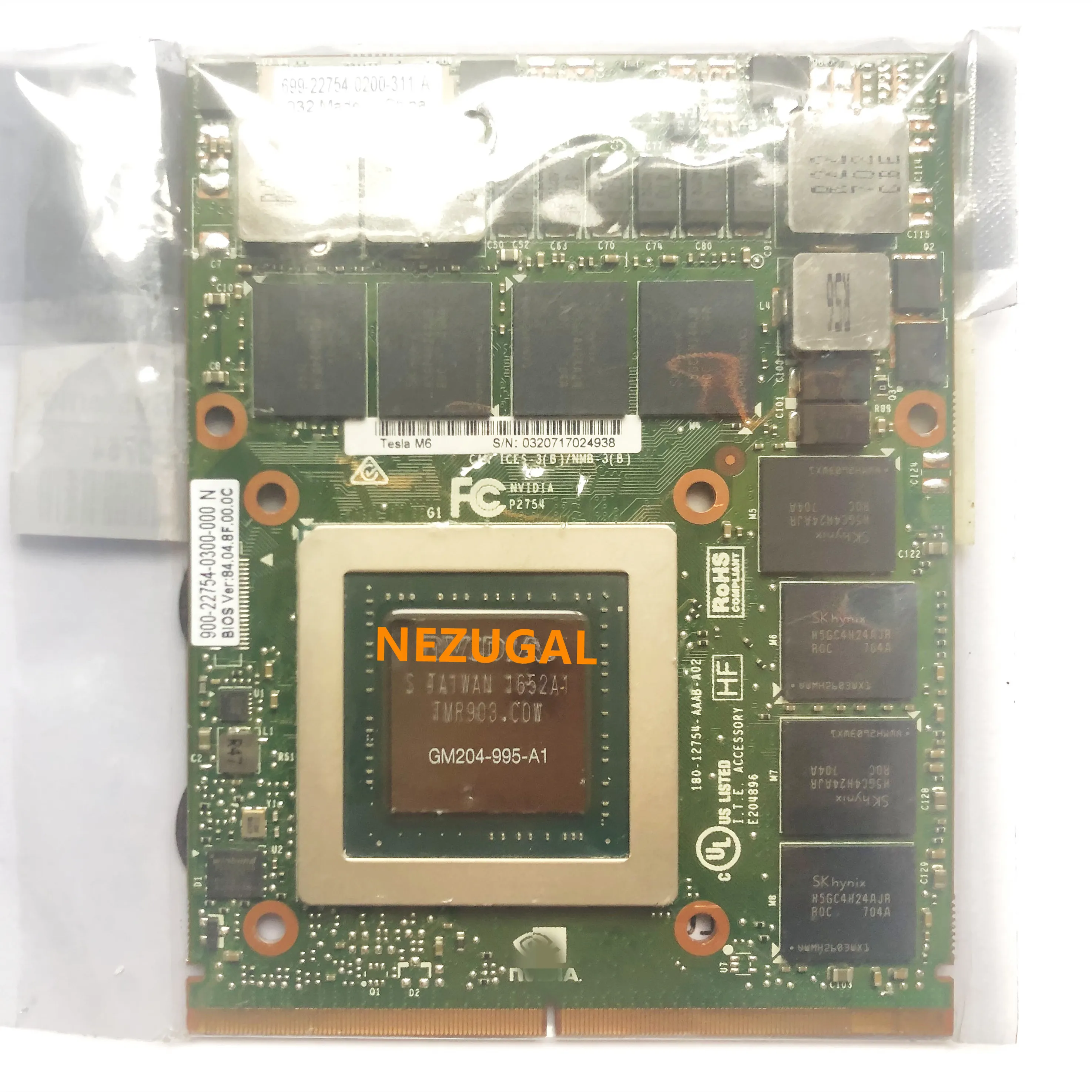 For NVIDIA Tesla M6 MXM 3.1-B 8GB GDDR5 HPE GM204-995-A1 GPU Graphics ...